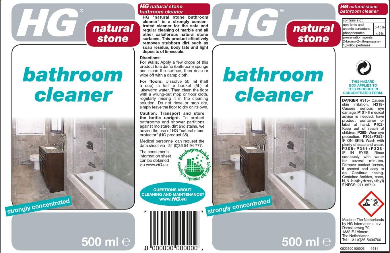 HG Natural Stone Bathroom Cleaner – Jaxons Clean